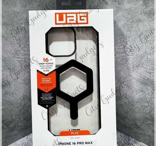 Чехол Uag Plyo для iPhone 16 Pro Max (Black/Black