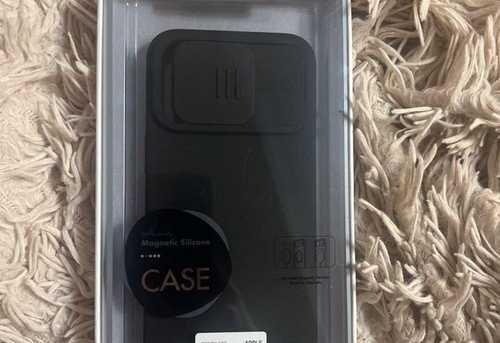 Чехол чёрный iPhone 13 pro с защитой для камеры