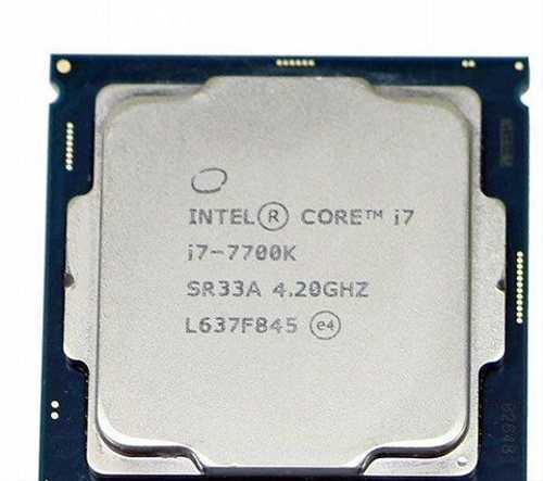 Intel core i7 7700k + мать чипсет b250
