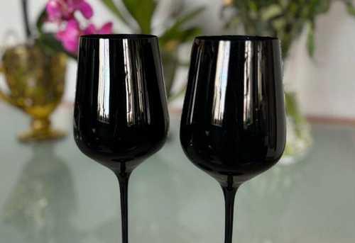 Черные бокалы для вина zara home