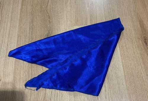 Шелковый платок синий