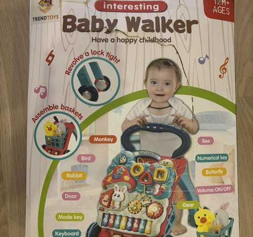 Ходунки каталка бизиборд baby walker