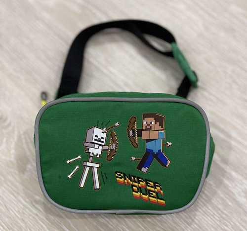 Поясная сумка zara детская minecraft