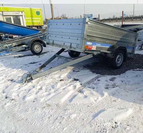 Легковой самосвальный прицеп с высоким бортом