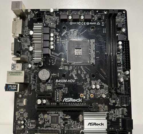 Материнская плата Asrock b450m hdv