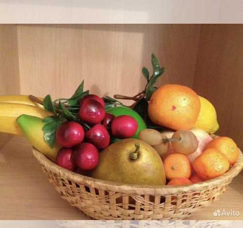 Декоративные фрукты овощи новые плетеные корзины