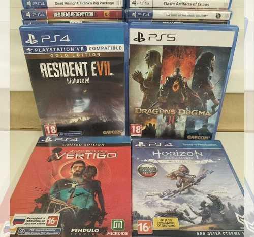 PS5 Dragon's Dogma 2/ Resident/ Vertigo/ Horizon