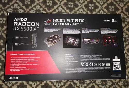 Видеокарта asus rog strix rx 6600 xt