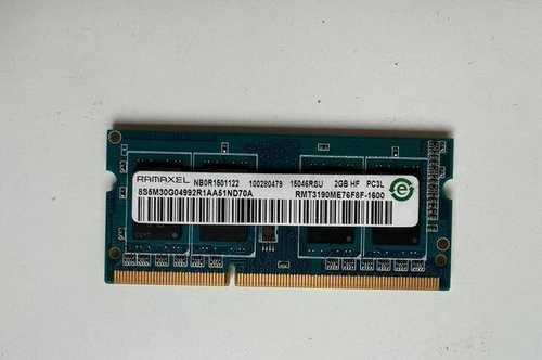 Оперативная память Ramaxel DDR3L 2GB