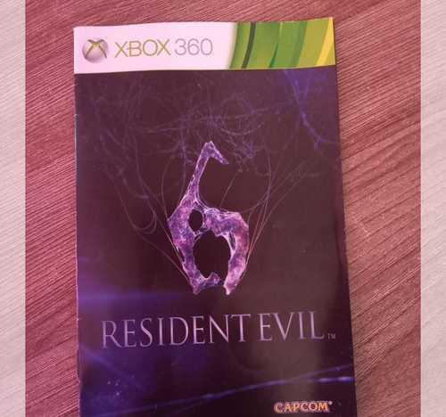 Мануал xbox360 Resident Evil 6