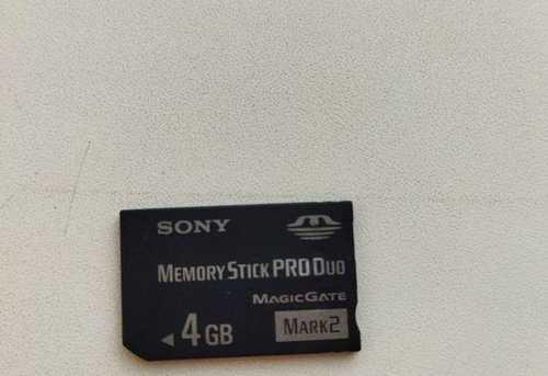 Карта памяти sony memory stick duo