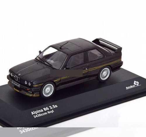 BMW Alpina B6 3.5S E30 1989 blck Solido 1:43 Yu-Ra