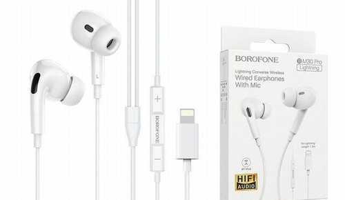 Наушники borofone BM30 Pro series Earphone Lightni