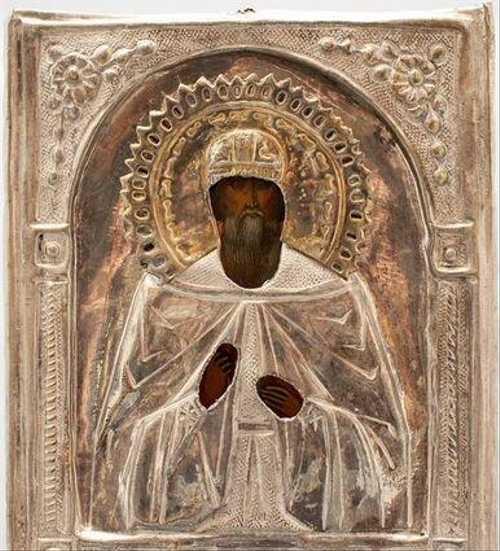 Старинная икона «Святой Князь Владимир» кон. 19 в