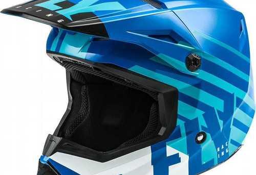 Fly Racing Kinetic Thrive шлем кроссовый, сине-бел