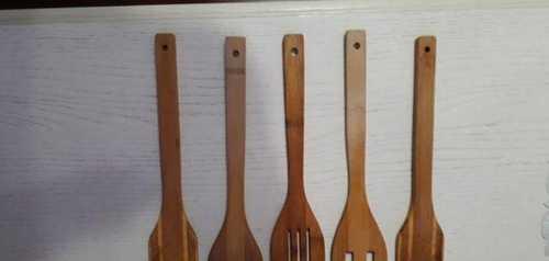 Бамбуковые кухонные лопатки - инструменты, 300 мм
