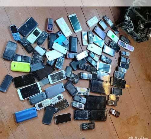 Много разных телефонов на запчасти