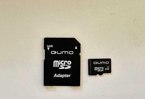 Карта памяти MicroSD 2Gb Qumo