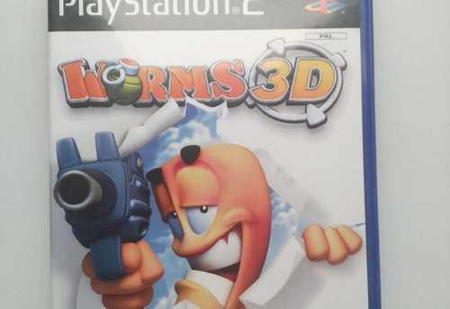 Игра Worms 3D для PS 2 (лицензия)
