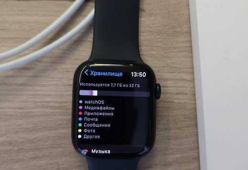 Часы apple watch 8 45 mm черные