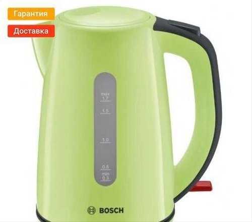 Чайник электрический Bosch TWK7506 зеленый/черный