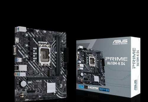 Материнская плата asus prime H610M-K D4