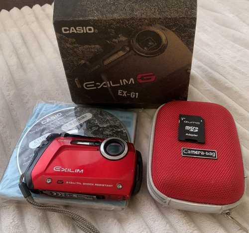 Цифровой фотоаппарат Casio EX - G1 красный