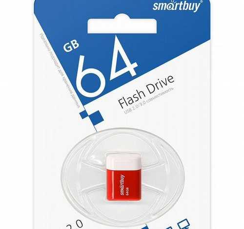 Usb флешка 64 гб Smartbuy Lara Red