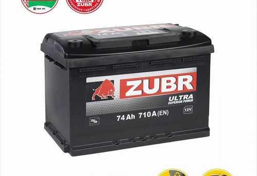 Аккумулятор Zubr Ultra (74 Ah, 12 V) Обратная, R+