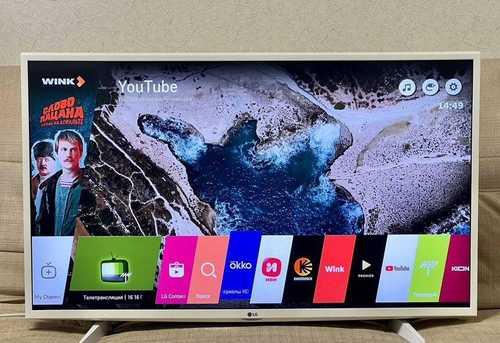 Белый LG 43", 4K, Smart TV, Wi-Fi, WebOS