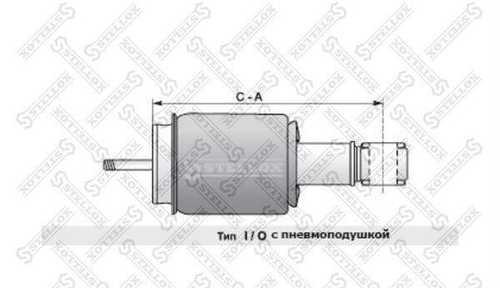 Амортизатор кабины (пневмо) 242-350 I/O Вольво