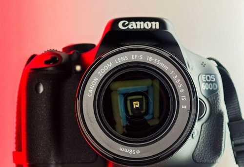 Фотоаппарат Canon 600d kit 10к пробег