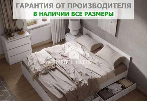 Кровать 180х200 двуспальная с ящиками
