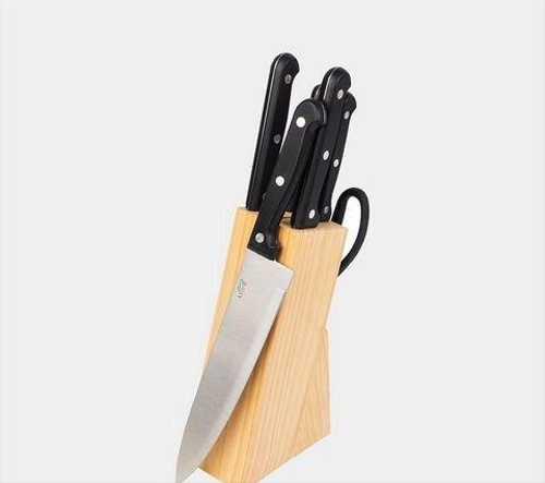 Набор ножей 7пр дер/подс кухонных в под. упак с