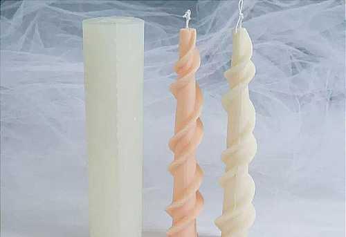 Силиконовые формы для длинных свечей. Витые свечи