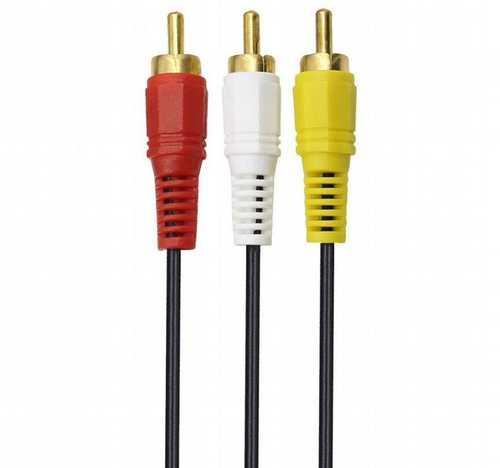 Кабель соединительный 3xRCA M / 3xRCA M 5 м техпак