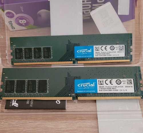 Оперативная память ddr4 8gb crucial 2666