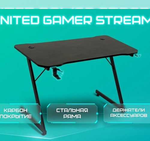 Игровой стол united gamer stream, карбон