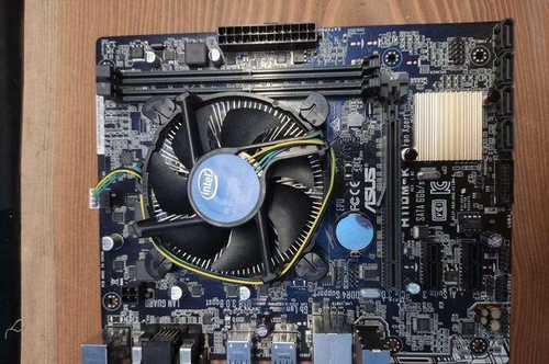 Asus h110m k + G4400+кулер