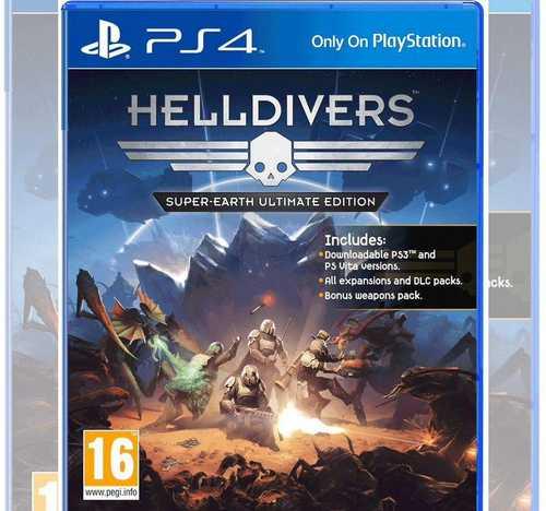 Helldivers: Super-Earth - Ultimate Edition PS4, русская версия