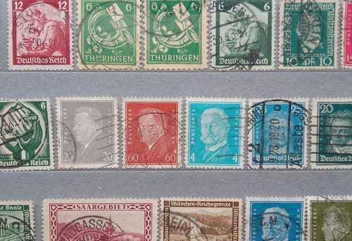 Набор марок Германия 1919-1940ые