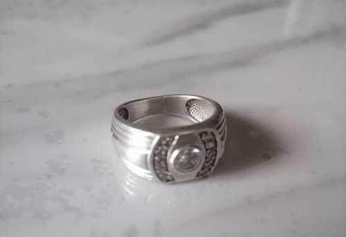 Мужской перстень кольцо русское серебро с камнями