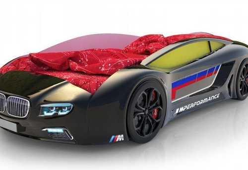 Кровать-машина Roadster бмв Черная