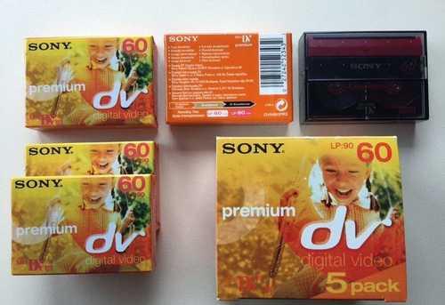 Видеокассеты miniDV Sony Premium нераспакованные