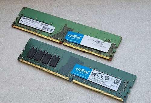 Crucial DDR4-2400 (16Gb + 8Gb)