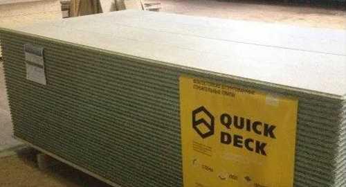 Плита вдспш 2440х600х16мм (1,464 м2/л) Quick Deck