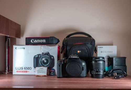 Фотоаппарат Canon 650D + комплект