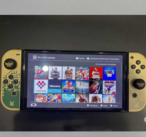 Nintendo switch oled прошитая 512 gb zelda