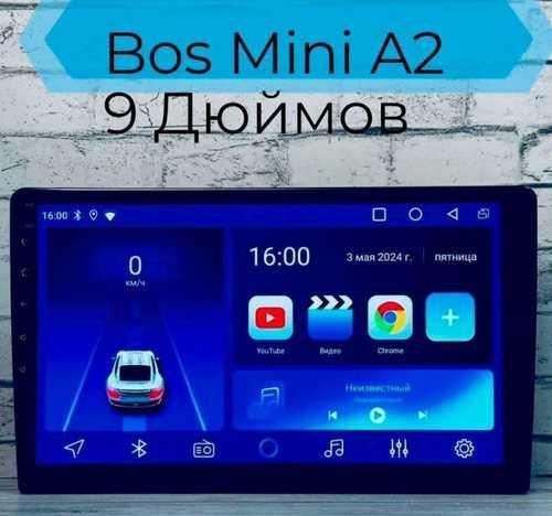 Автомагнитола 9 дюймов 2din android bos mini a2