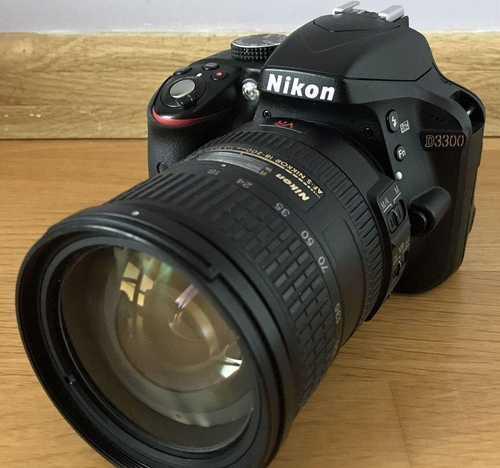 Nikon D3300 kit 18-200mm VR (пробег 15 тыс)